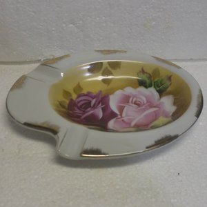 Lefton | Accents | Vintage Lefton China Hand Painted Rose Ashtray With ...
